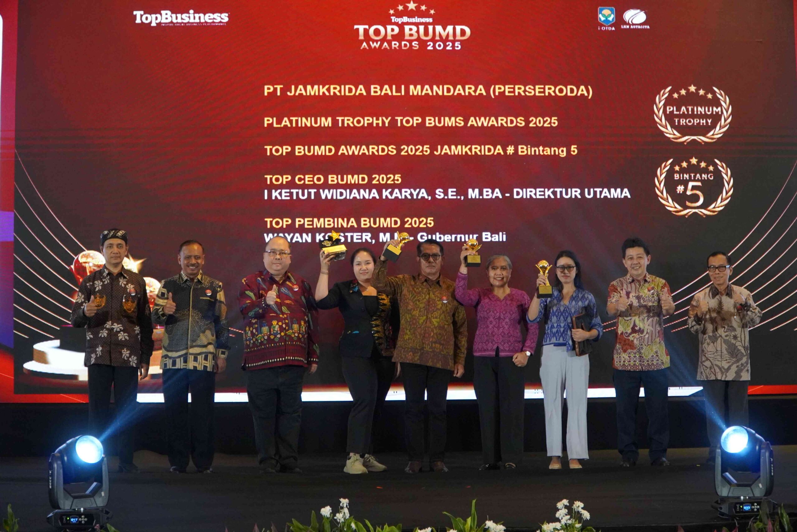 JAMKRIDA BALI RAIH PENGHARGAAN TERTINGGI “PLATINUM THROPY” TOP BUMD ...
